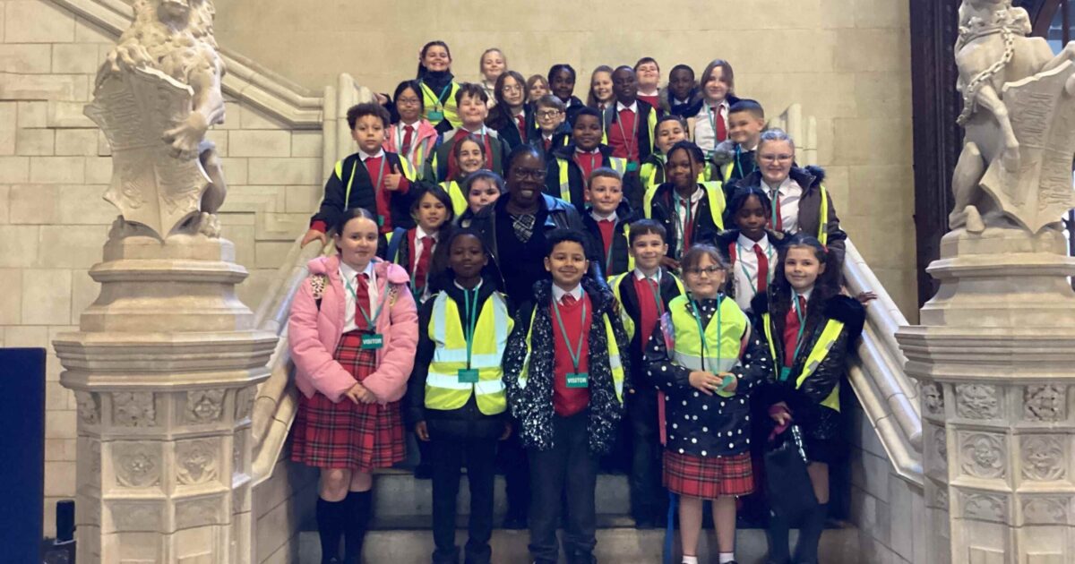 Paulette meets St Gerard’s Catholic Primary School staff and pupils in ...