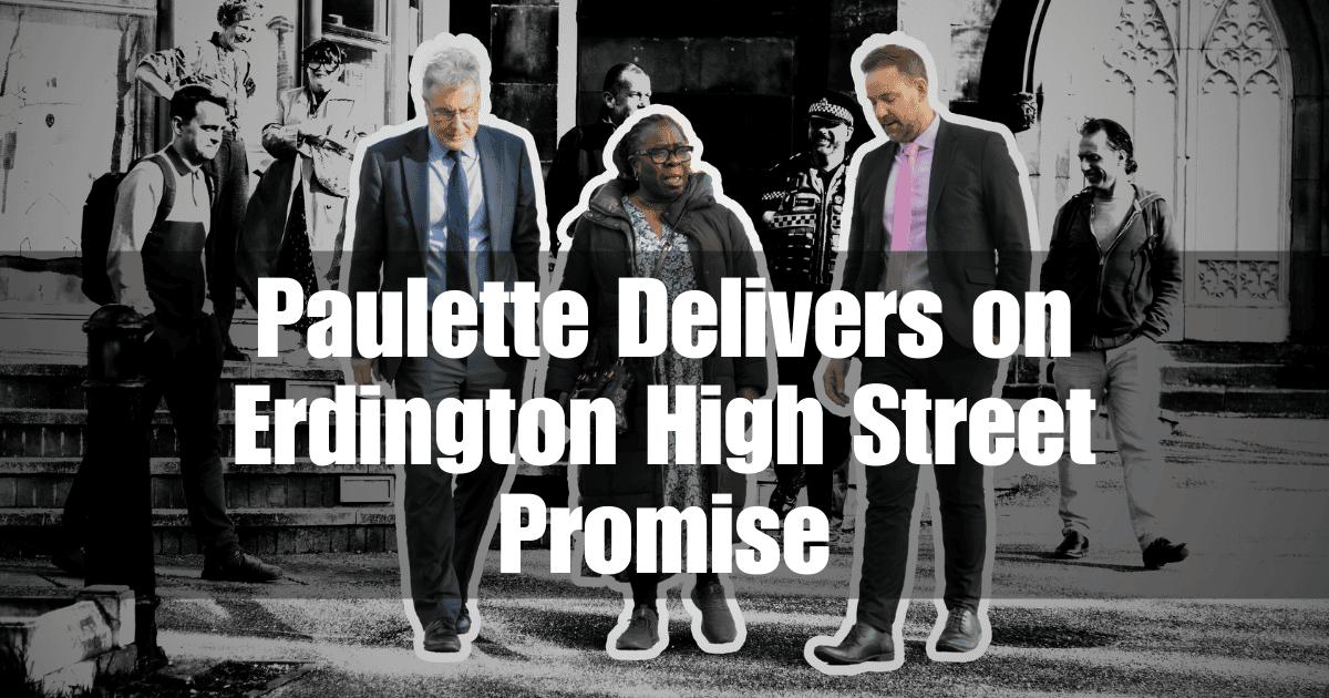 Paulette Delivers on Erdington High Street Promise - Paulette Hamilton